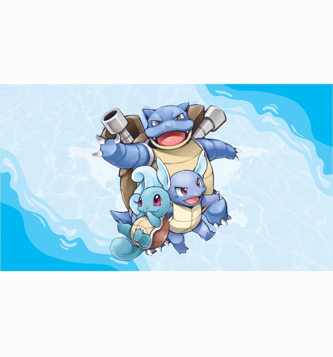 Blastoise Fan Art Custom Playmat | Bright Idea Gaming